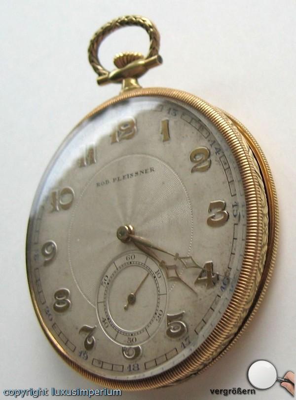 Taschenuhr Gold Uhr Uhren 14 Kt 585 Gold Antik Uhr Handaufzug Robert ...